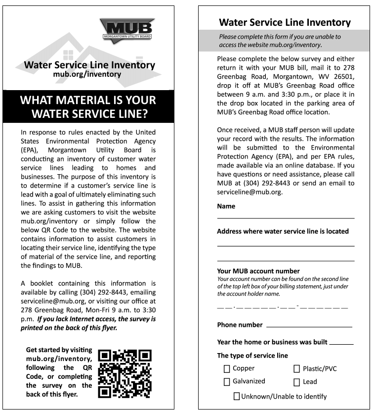 Inserts Morgantown Utility Board